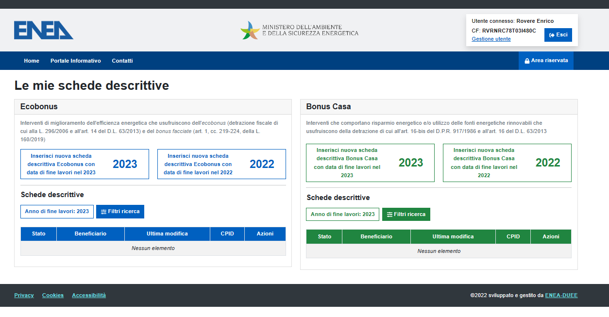 Online il portale ENEA 2023 - Ecobonus Bonuscasa - Enrico Rovere